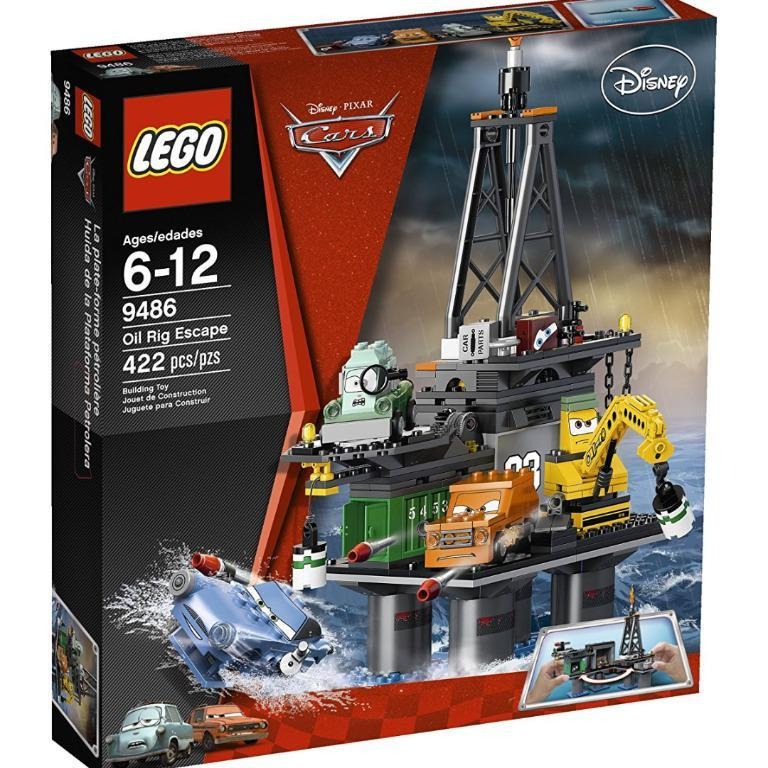 DISNEY CARS Lego 9486 - Oil Rig Escape - Finn McMissile, Professor Z ...