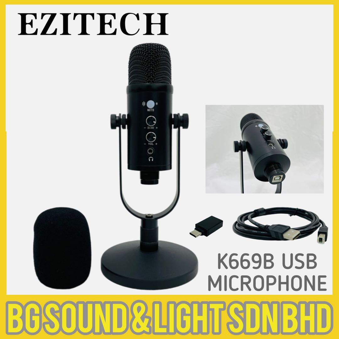 Ezitech K669B Usb Microphone, Audio, Portable Audio Accessories on ...