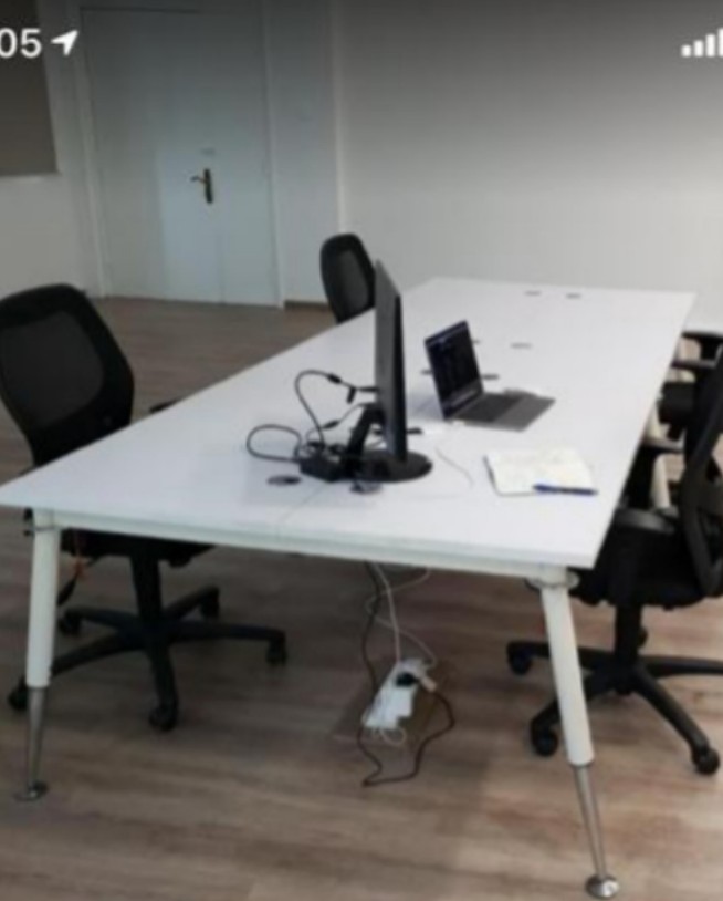 Ikea Large Office 4-seater desk, Furniture & Home Living, Furniture ...