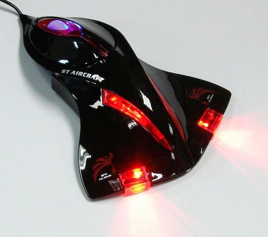 Jet fighter Plane design 3D USB LED Optical Scroll Mouse 1200DPI ...