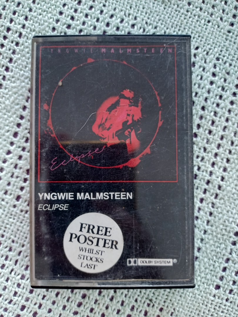 KASET : Yngwie Malmsteen - Eclipse, Hobbies & Toys, Music & Media, CDs & DVDs on Carousell