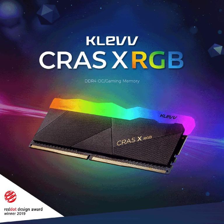 KLEVV CRAS X RGB 16GB/32GB (2x8GB/2x16GB) 3200MHz/3600MHz CL16 CL18 ...