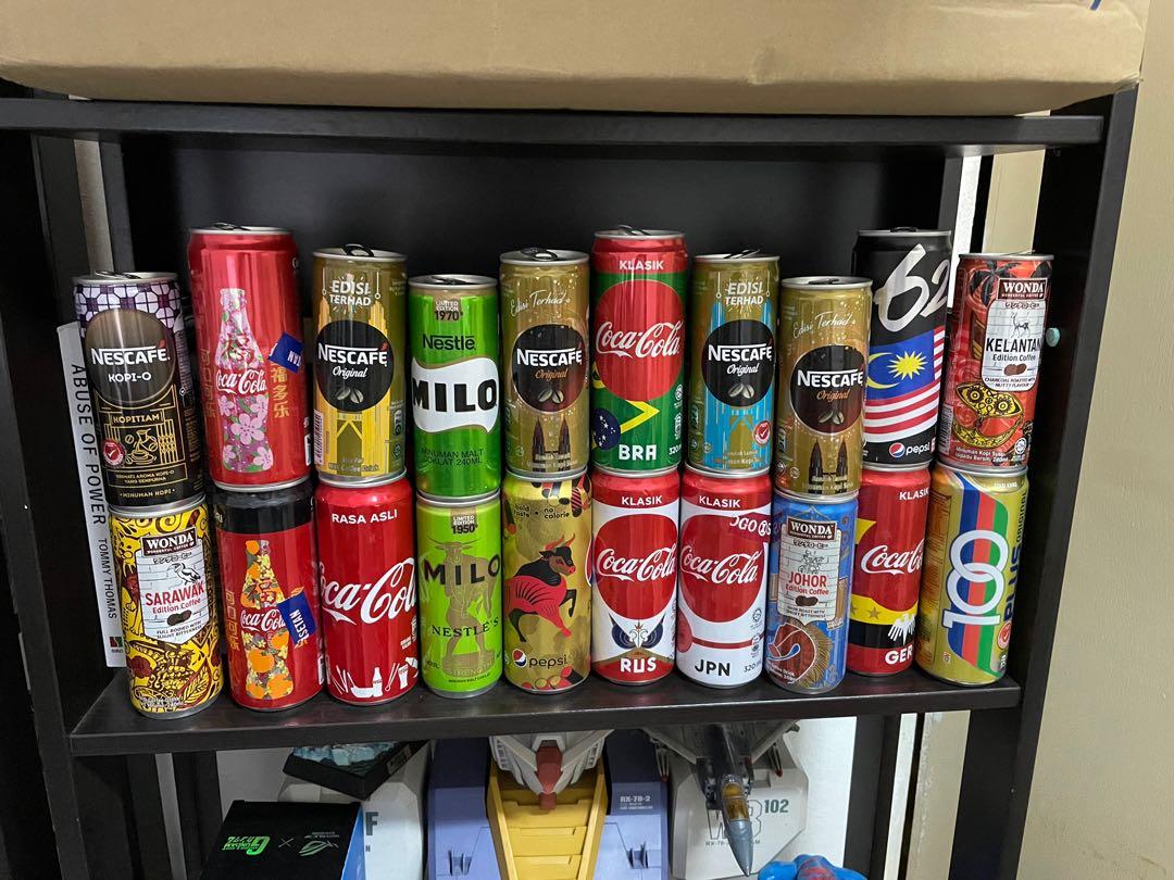 20 units Limited Editions Tins Can Air Tin *Coca Cola Pepsi Wonda 100 ...