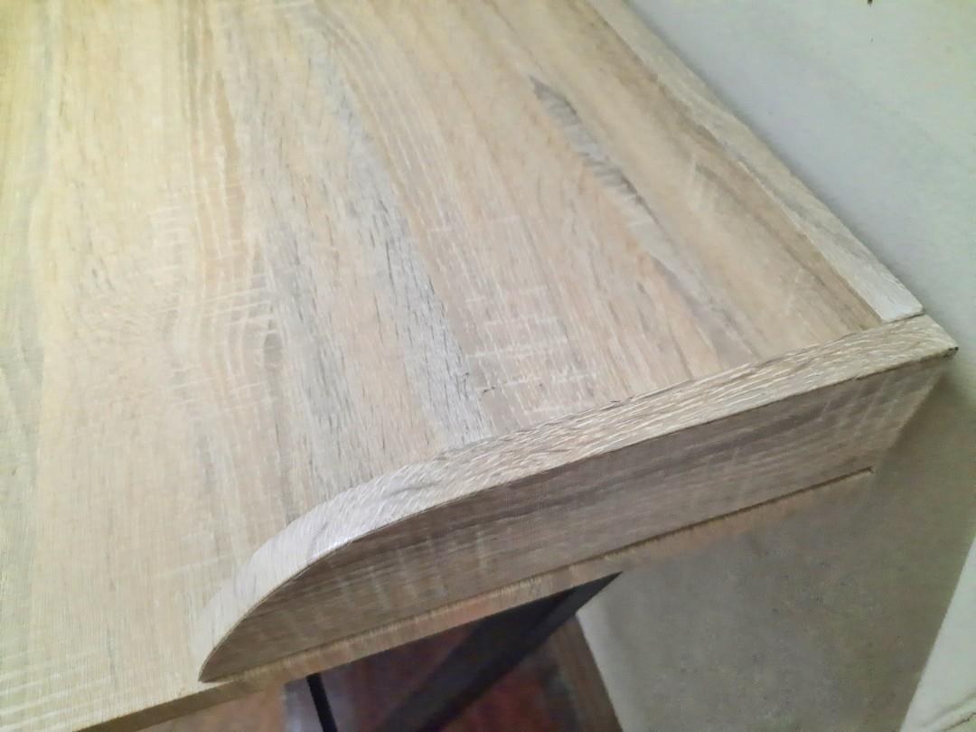 Minimalist White Oak Office Table, Furniture & Home Living, Office ...