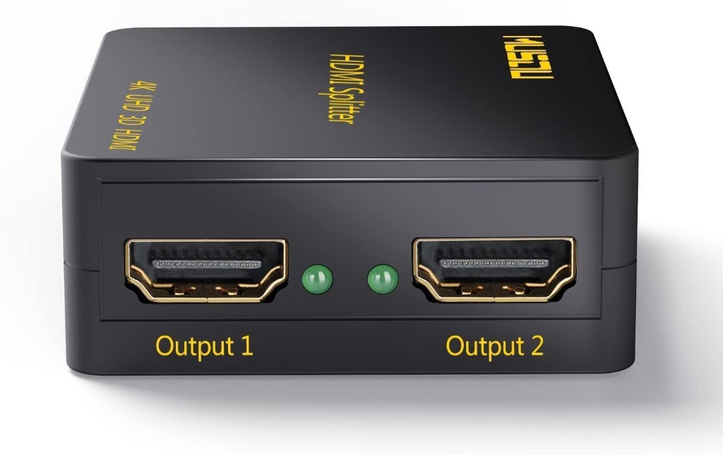 Musou HDMI Splitter (3D/4 K/UHD/Full HD 2160P ) 2 Way HDMI Splitter and ...