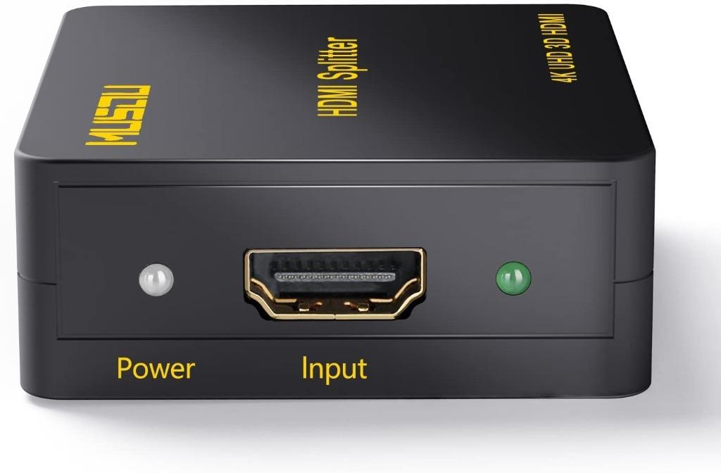 Musou HDMI Splitter (3D/4 K/UHD/Full HD 2160P ) 2 Way HDMI Splitter and ...