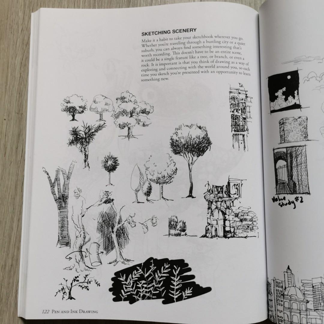 Pen & Ink Drawing (by Alphonso Dunn), Hobbies & Toys, Books & Magazines ...