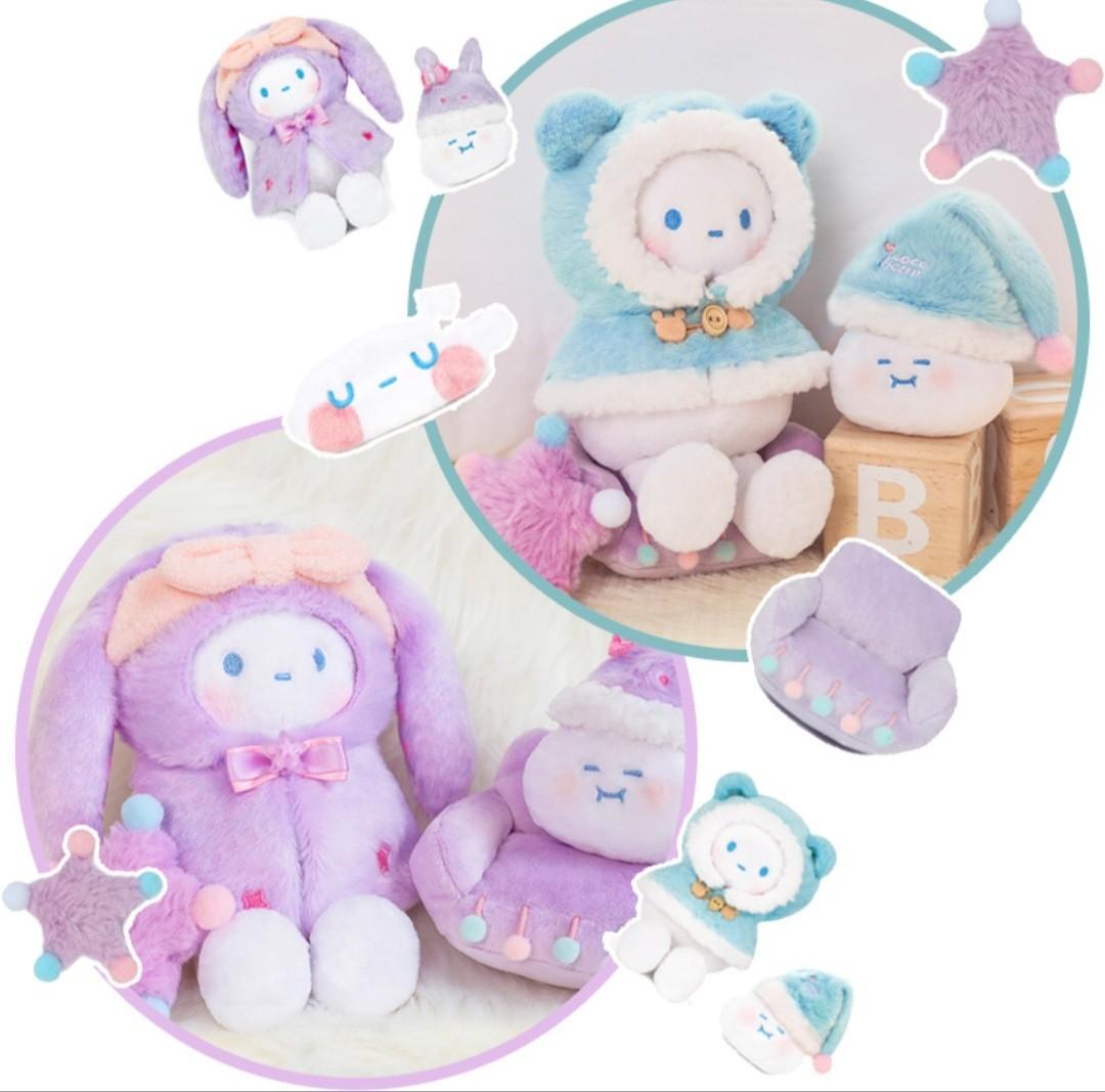 Popmart X Bobo&Coco Pajama Party Plushies, Hobbies & Toys, Toys & Games ...