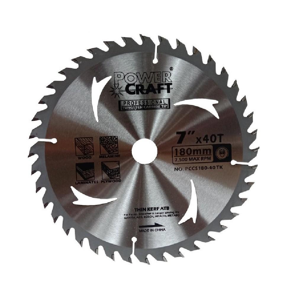 PowerCraft Circular Saw Blade 7x40T (Carbide), Commercial & Industrial, Construction Tools ...