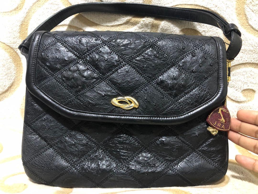 JRA Real genuine ostrich skin bag, Luxury, Bags & Wallets on Carousell