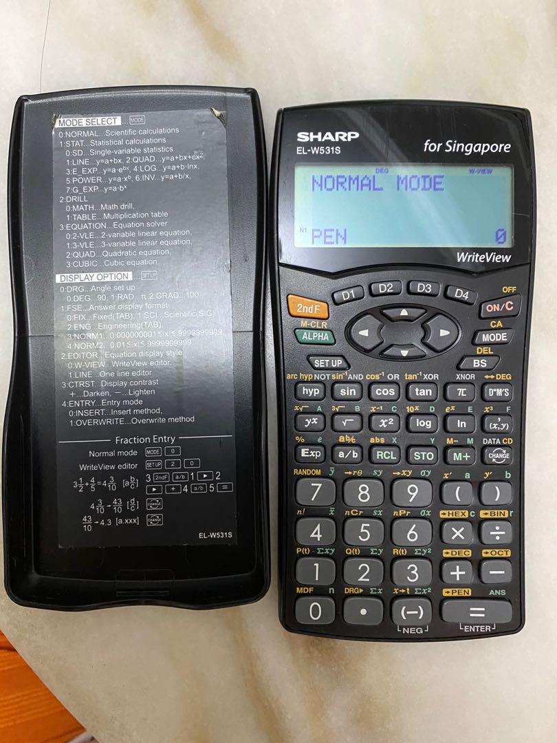 Sharp EL-W531S calculator, Hobbies & Toys, Stationery & Craft ...