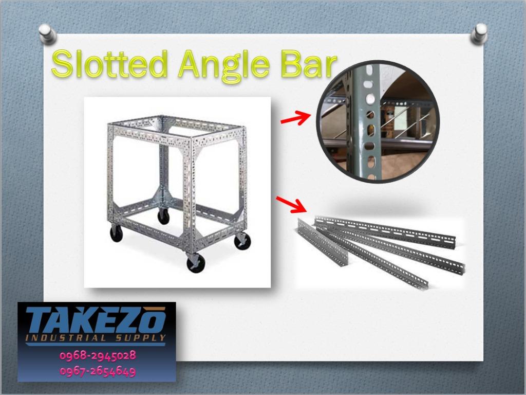 SLOTTED ANGLE BAR 1"x1" 10FT, Commercial & Industrial, Construction ...