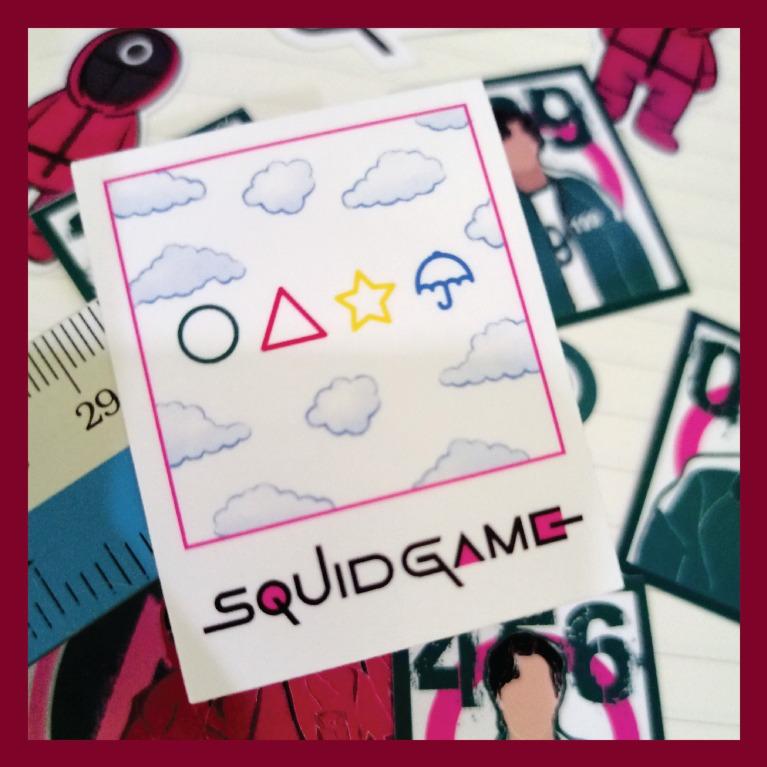 SQUID GAME STICKER SHEET & PACK, Hobbies & Toys, Collectibles ...