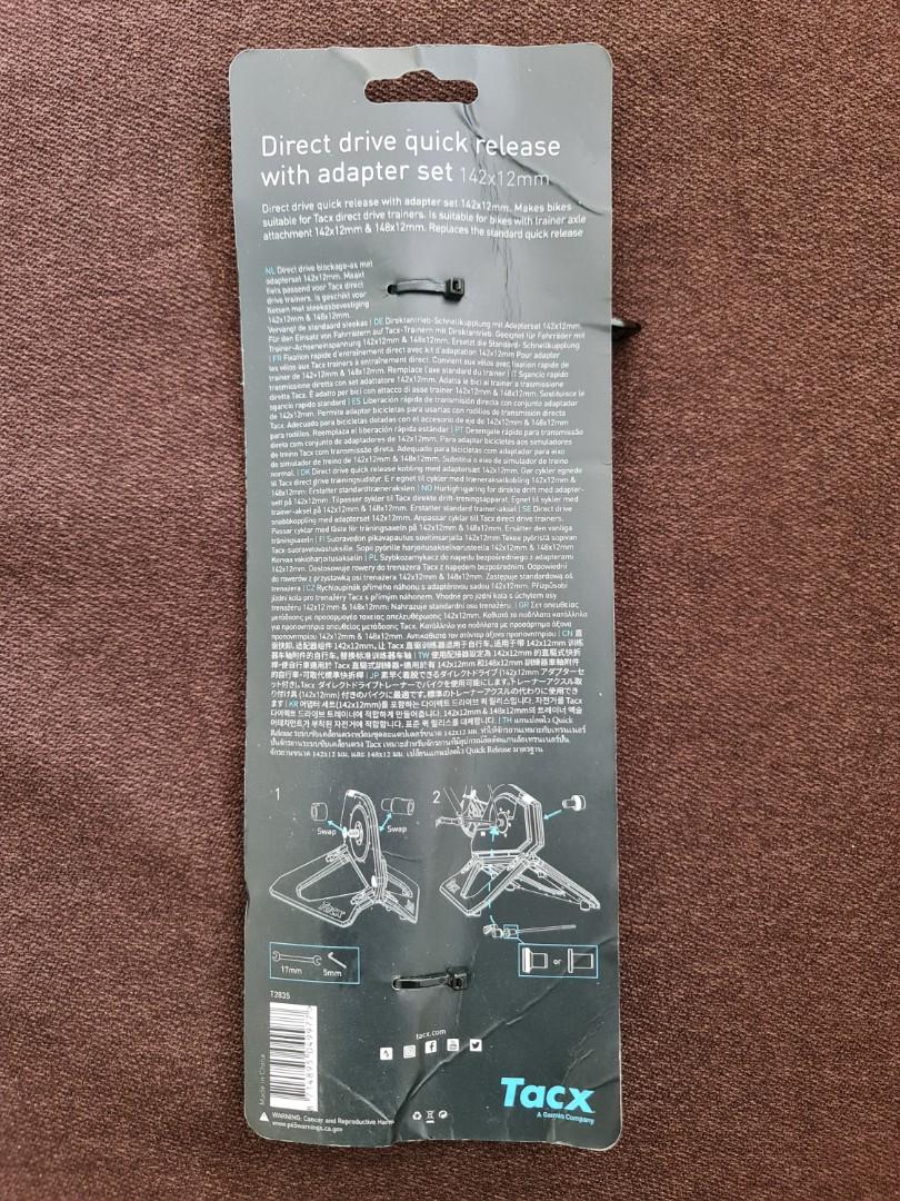 Tacx Direct Drive Quick Release Adaptor Set T2835, Sports Equipment ...