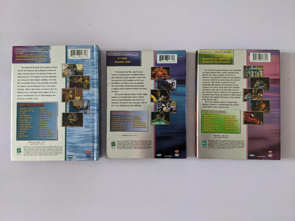 Transformers Beast Wars DVD all 3 seasons, Hobbies & Toys, Music ...