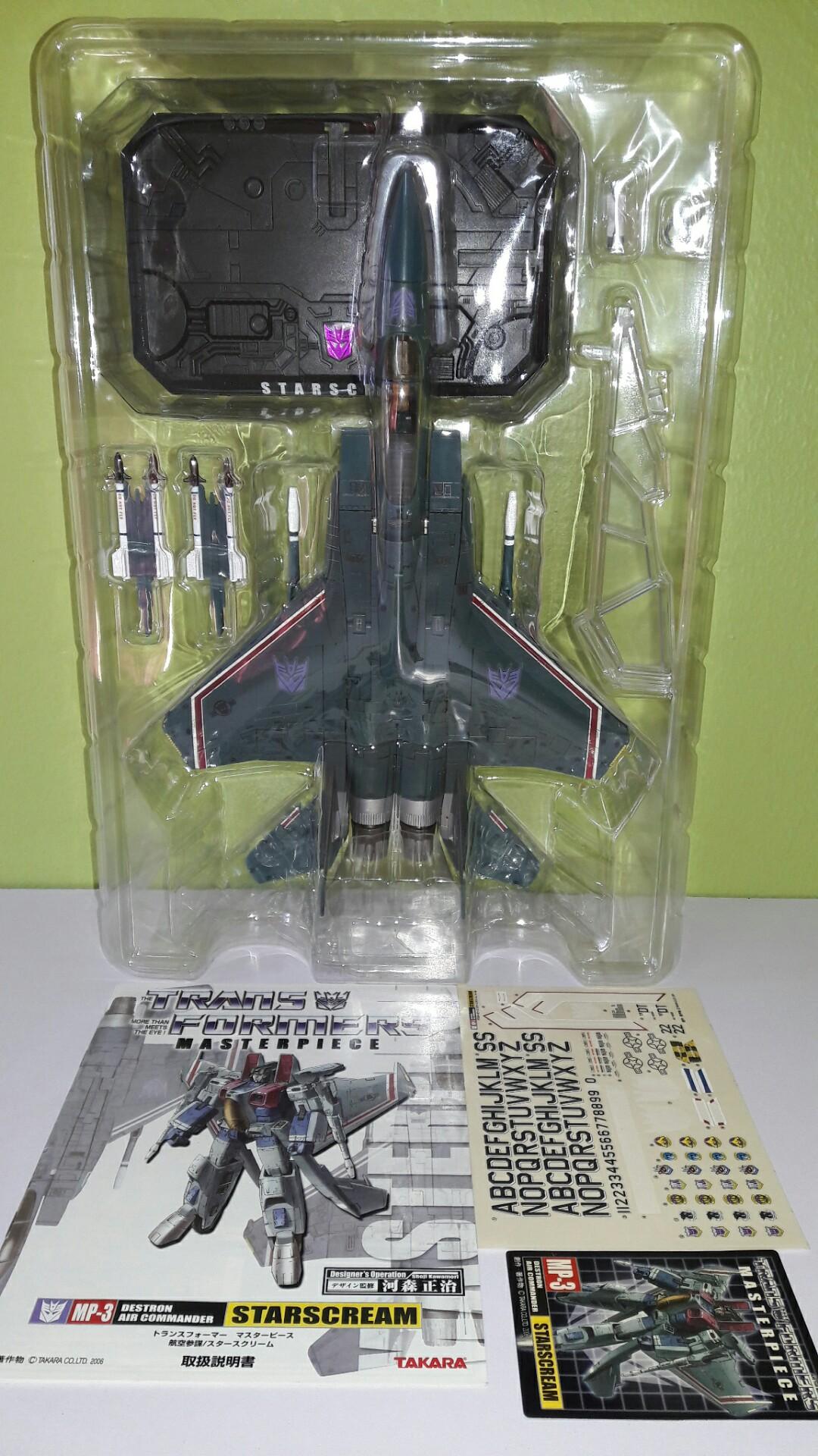 TRANSFORMERS MASTERPIECE MP03 STARSCREAM MP-03 TAKARA BIB COMPLETE ...