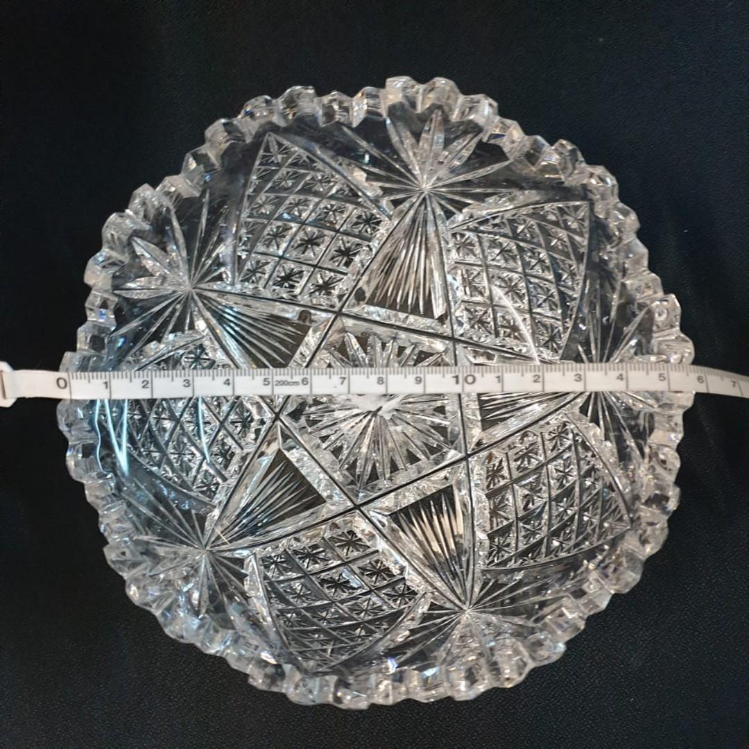 Vintage Deep-Cut Crystal Bowl, Furniture & Home Living, Home Decor ...