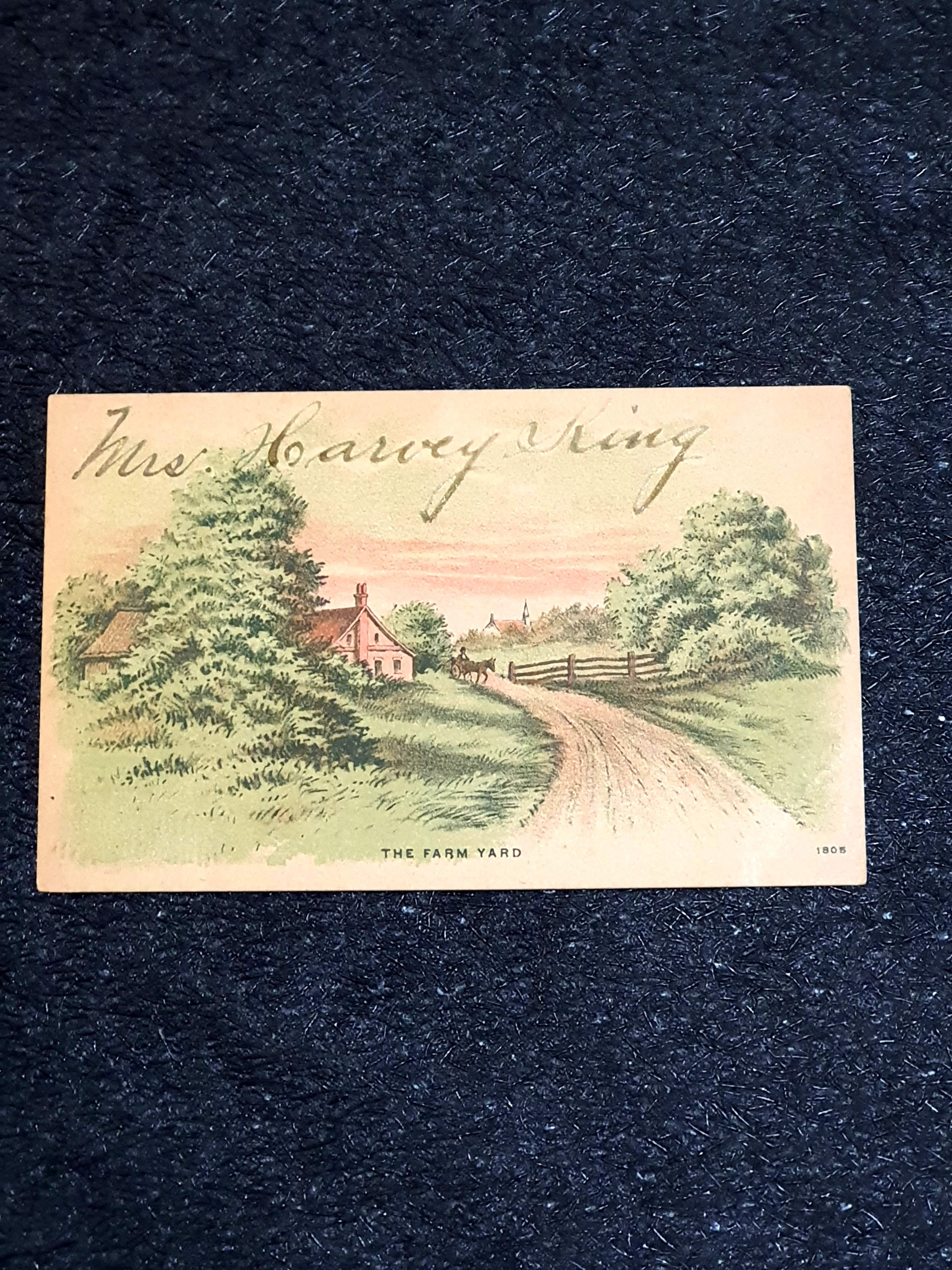 Vintage US Postcard: The Farm Yard, Hobbies & Toys, Memorabilia ...