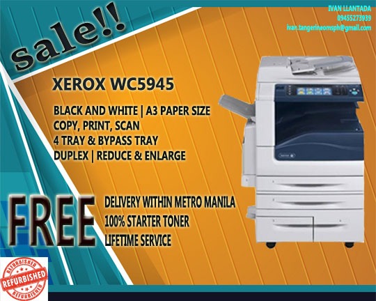 XEROX WC 5945 - DIGITAL LASER A3 PAPER SIZE (BLACK AND WHITE ...