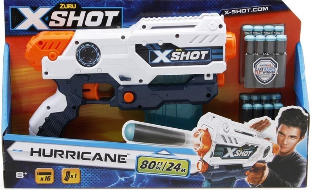 [預訂2308][特價] Zuru X-Shot - Hurricane (16 Darts) 10發連射玩具槍 (16枚子彈和1個彈匣 ...