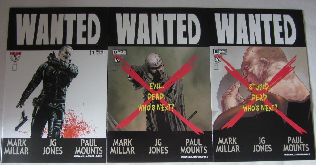 Wanted 1-6 Complete + variants Mark Millar JG Jones, Hobbies & Toys ...