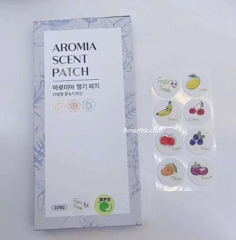 韓國超人氣 #香氛口罩貼 aromia scent patches (一張8貼), 健康及營養食用品, 口罩、面罩 on Carousell