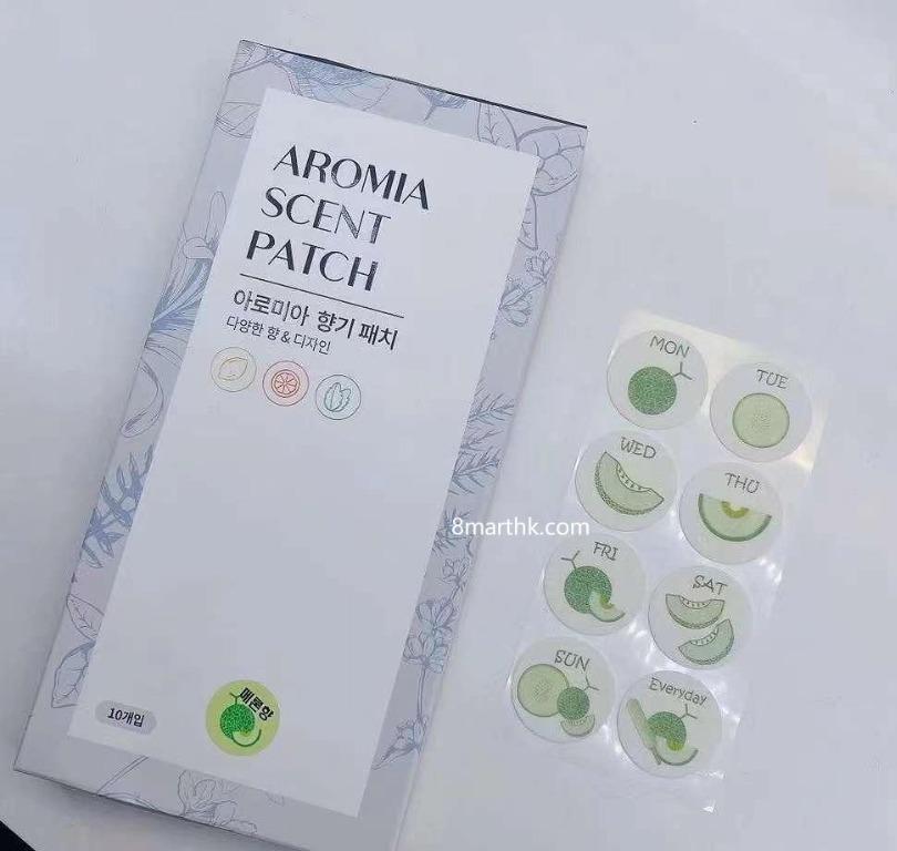 韓國超人氣 #香氛口罩貼 aromia scent patches (一張8貼), 健康及營養食用品, 口罩、面罩 on Carousell