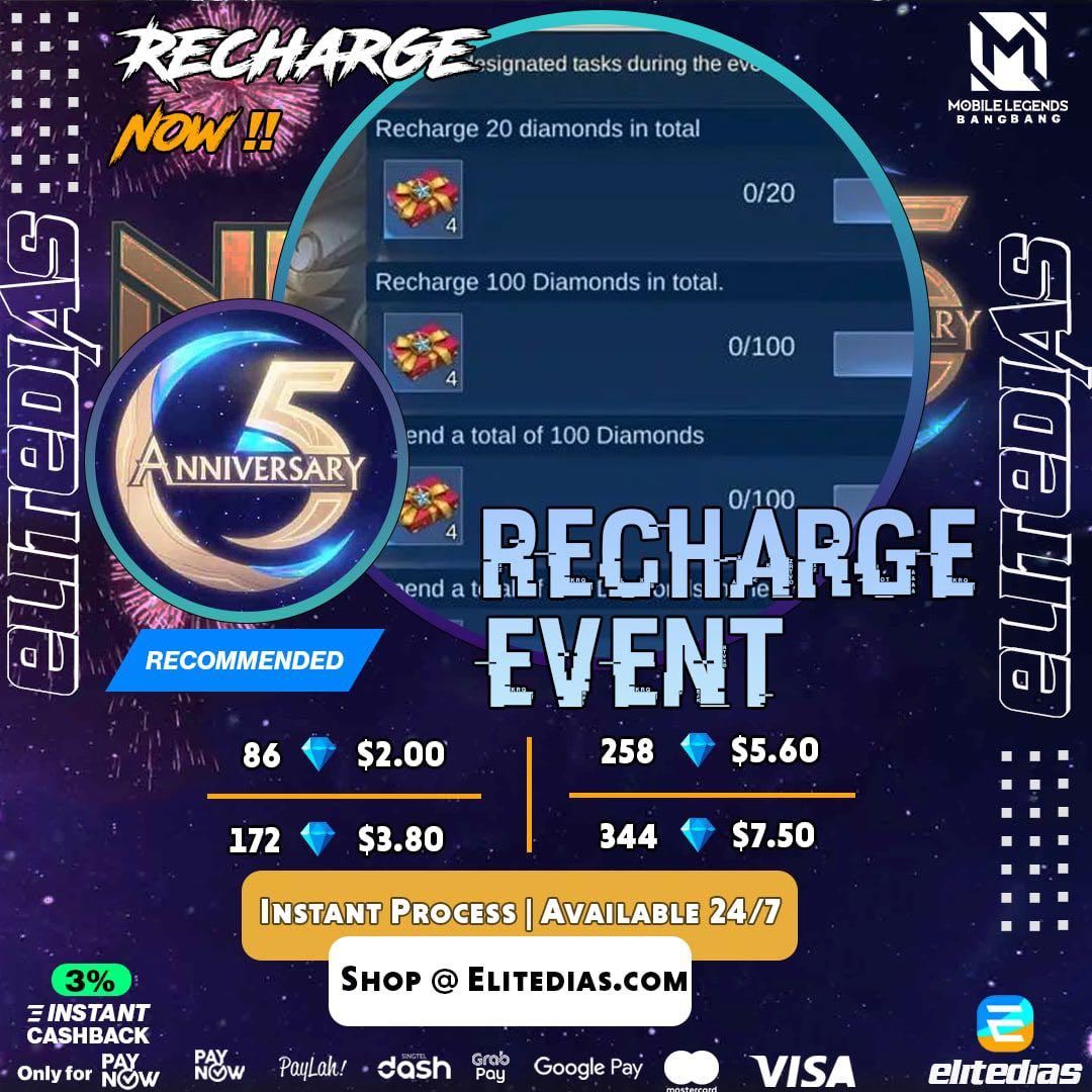 !! Mobile Legends Anniversary Box Recharge Event !! Mobile Legends ...