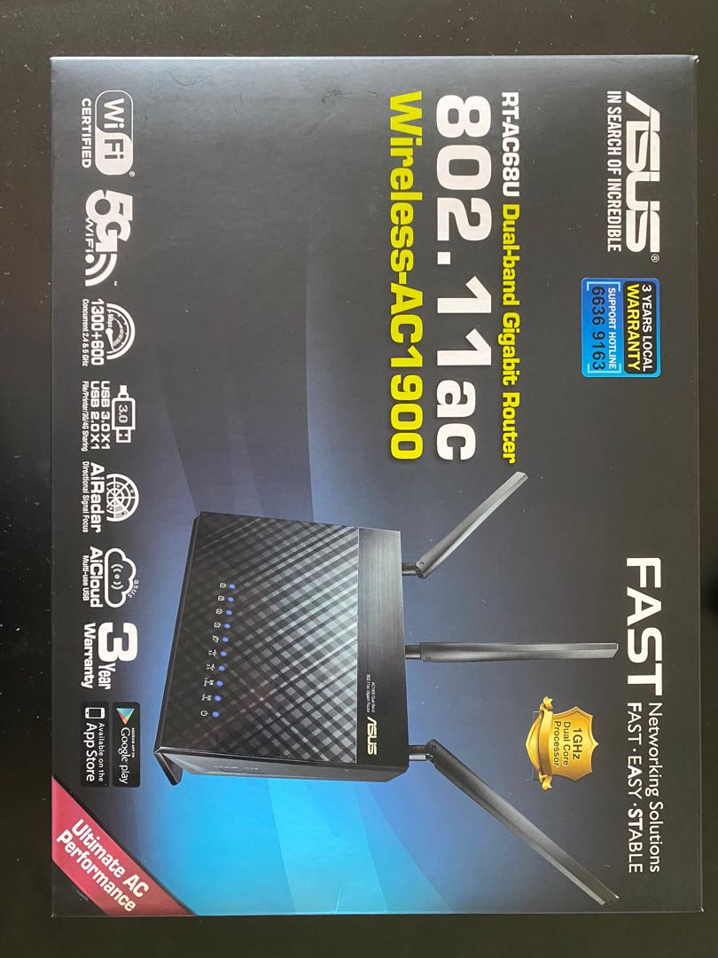 ASUS RT-AC68U, Computers & Tech, Parts & Accessories, Networking on ...