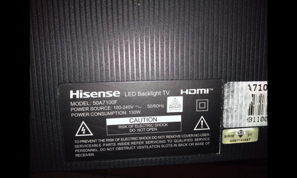Backlight Hisense LED TV #MustGo, TV & Home Appliances, TV ...
