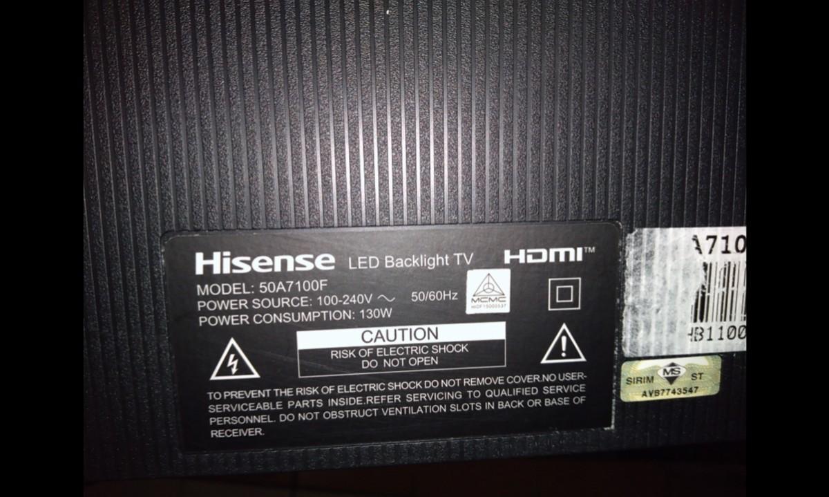 Backlight Hisense LED TV #MustGo, TV & Home Appliances, TV ...