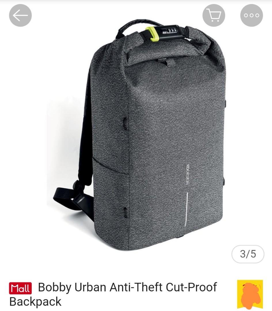 Brand new XD Design Bobby Urban Anti-theft Cut-proof backpack Grey, Men ...