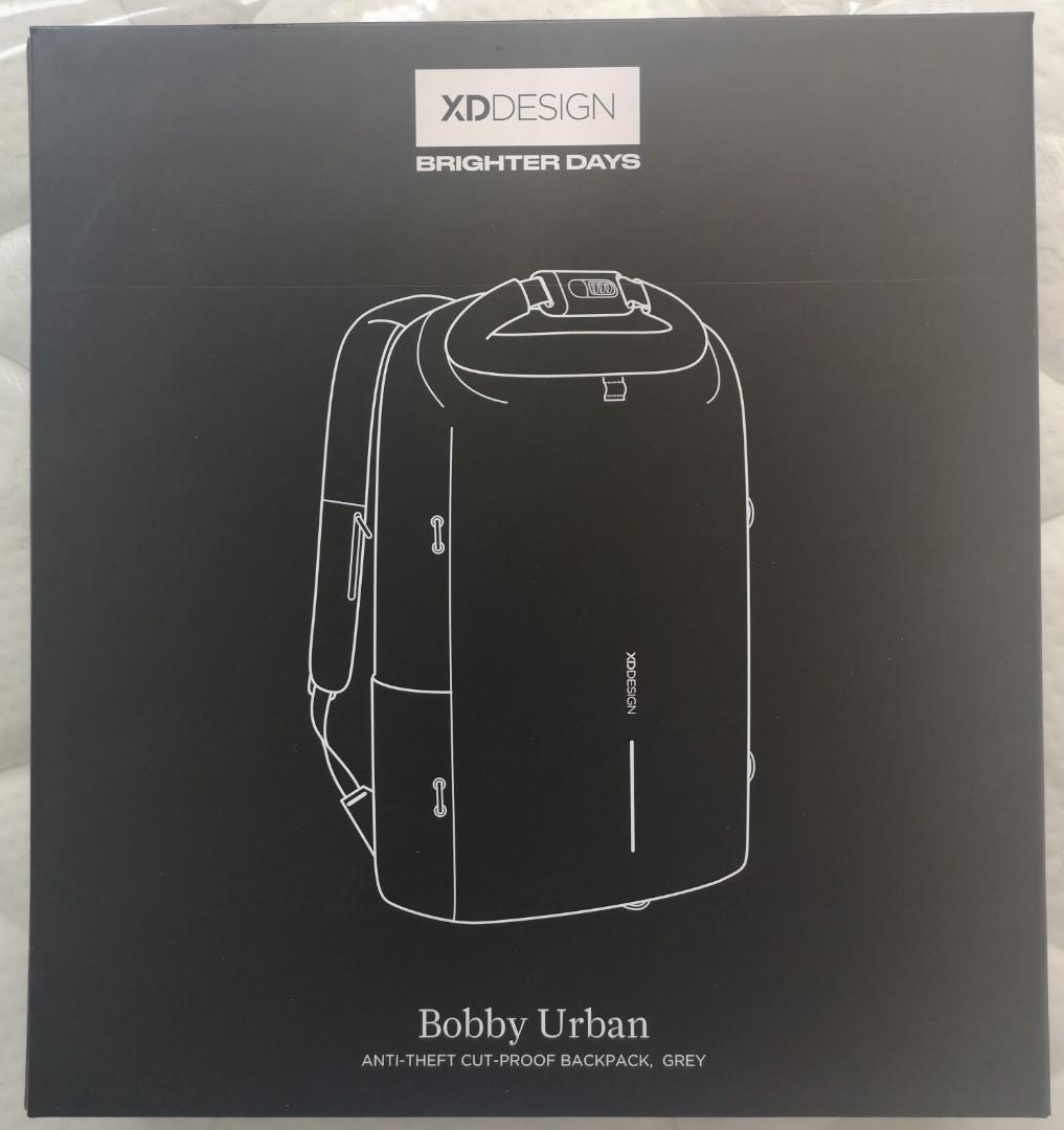 Brand new XD Design Bobby Urban Anti-theft Cut-proof backpack Grey, Men ...