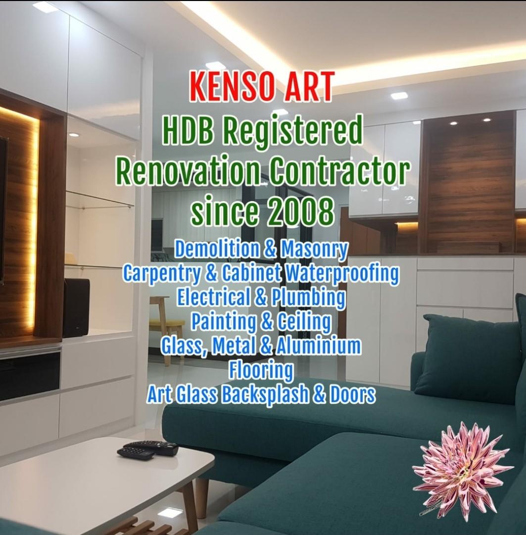 BTO RESALE Kitchen Cabinets Toilet Tiling Renovations Carpentry, Home ...