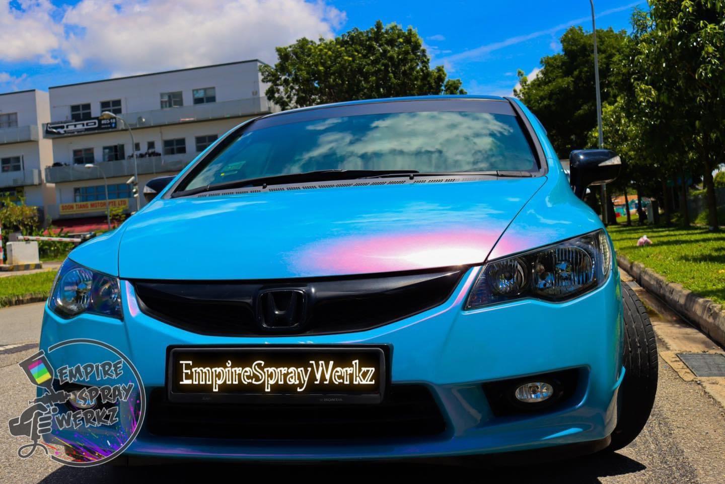 Car Spray Painting - Special Effect - Holographic / Colourshift / Candy ...