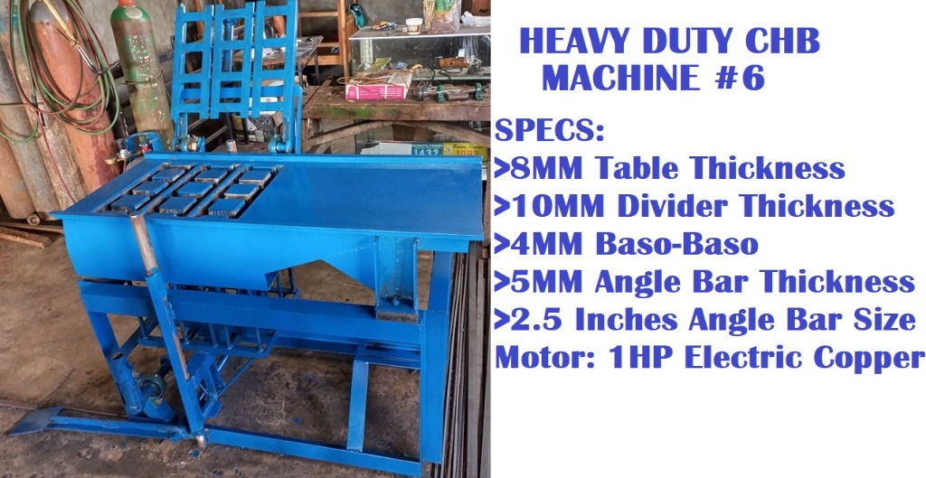 Concrete Hollow Block - CHB Machine Heavy Duty (DIRECT FABRICATION ...