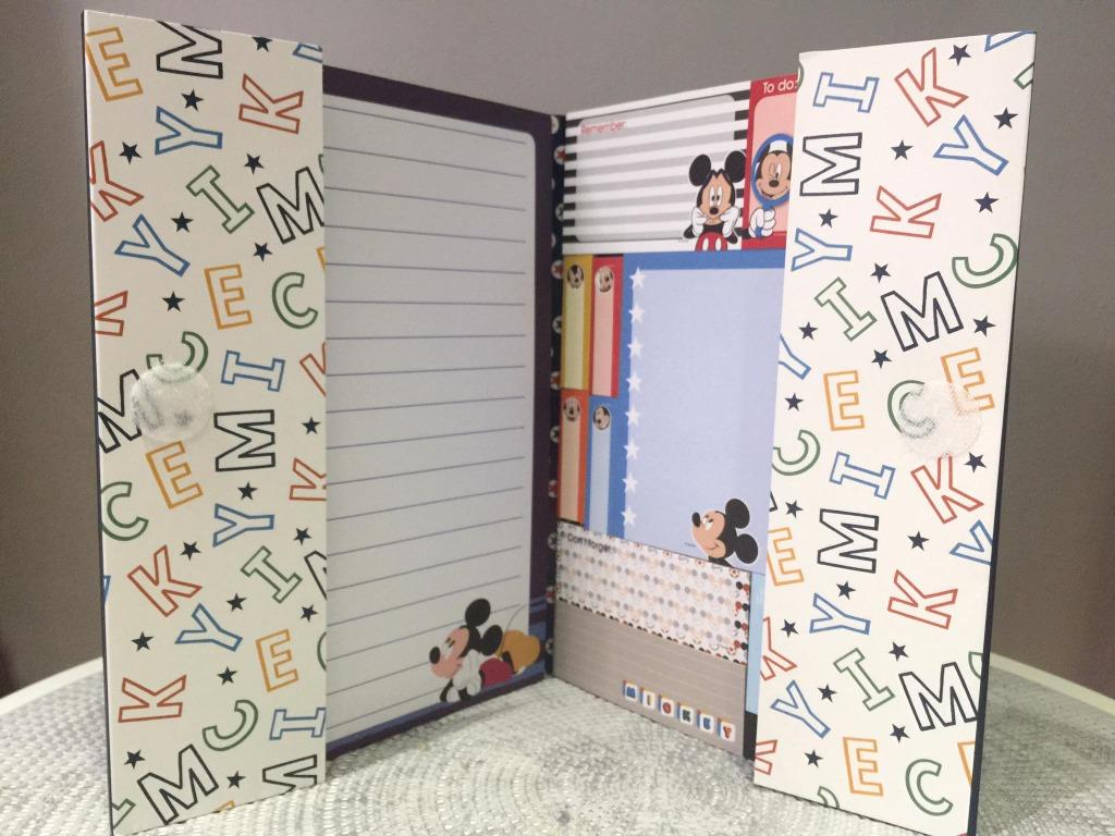 Disney Mickey Mouse Message Sticky Notes & Writing Pad, Hobbies & Toys ...