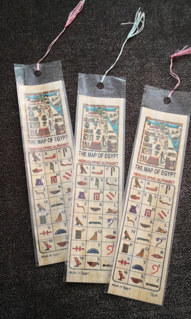 Egyptian Papyrus Bookmarks, Hobbies & Toys, Stationery & Craft, Craft ...