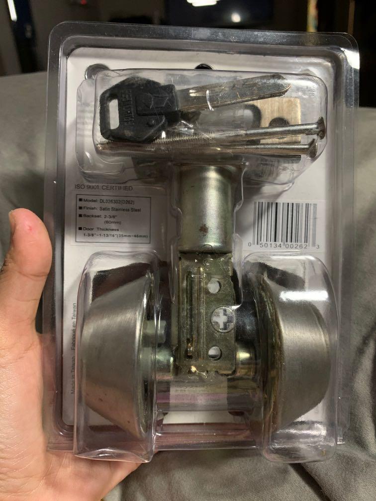 Faultless Double Cylinder Deadbolt, Furniture & Home Living, Security ...