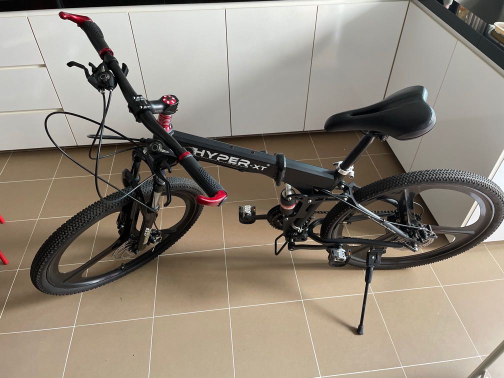 HYPER.XT 26” foldable Mountain Bike (21 speed) Alu Frame, Sports Equipment, Bicycles & Parts ...
