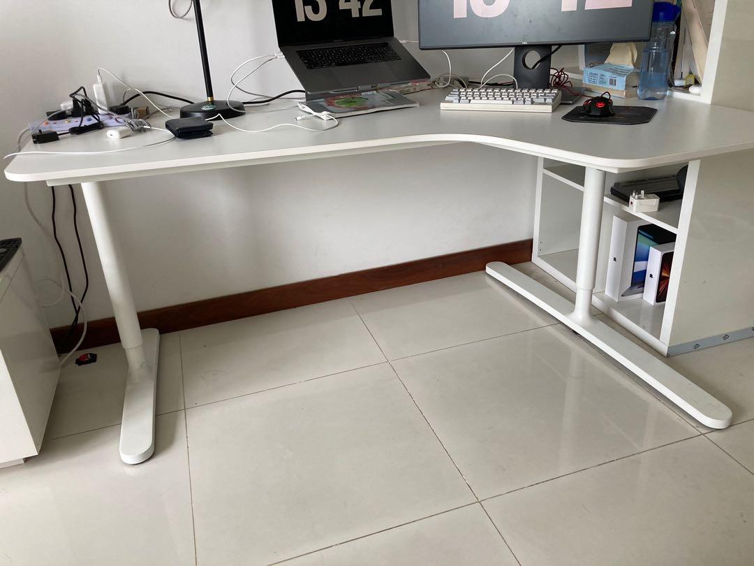 IKEA BEKANT Corner Desk, Furniture & Home Living, Furniture, Tables ...