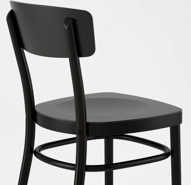 Ikea Idolf Black Chair, Furniture & Home Living, Furniture, Chairs on ...