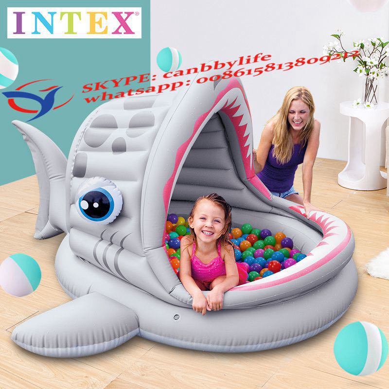 INTEX SHARK SHADE POOL FLOAT, Babies & Kids, Infant Playtime on Carousell