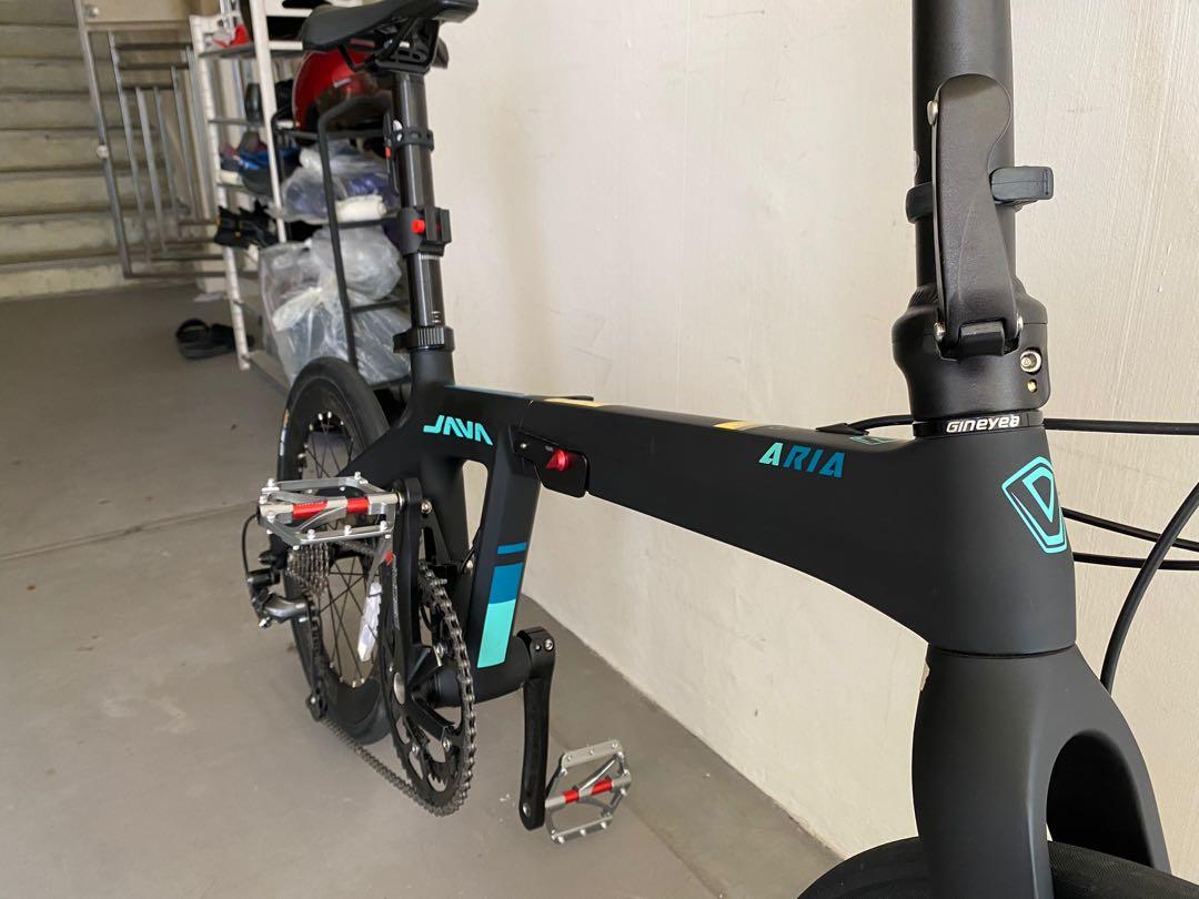 Java Aria Carbon Fiber 20inch 18 Speed Folding Bike, Sports Equipment ...
