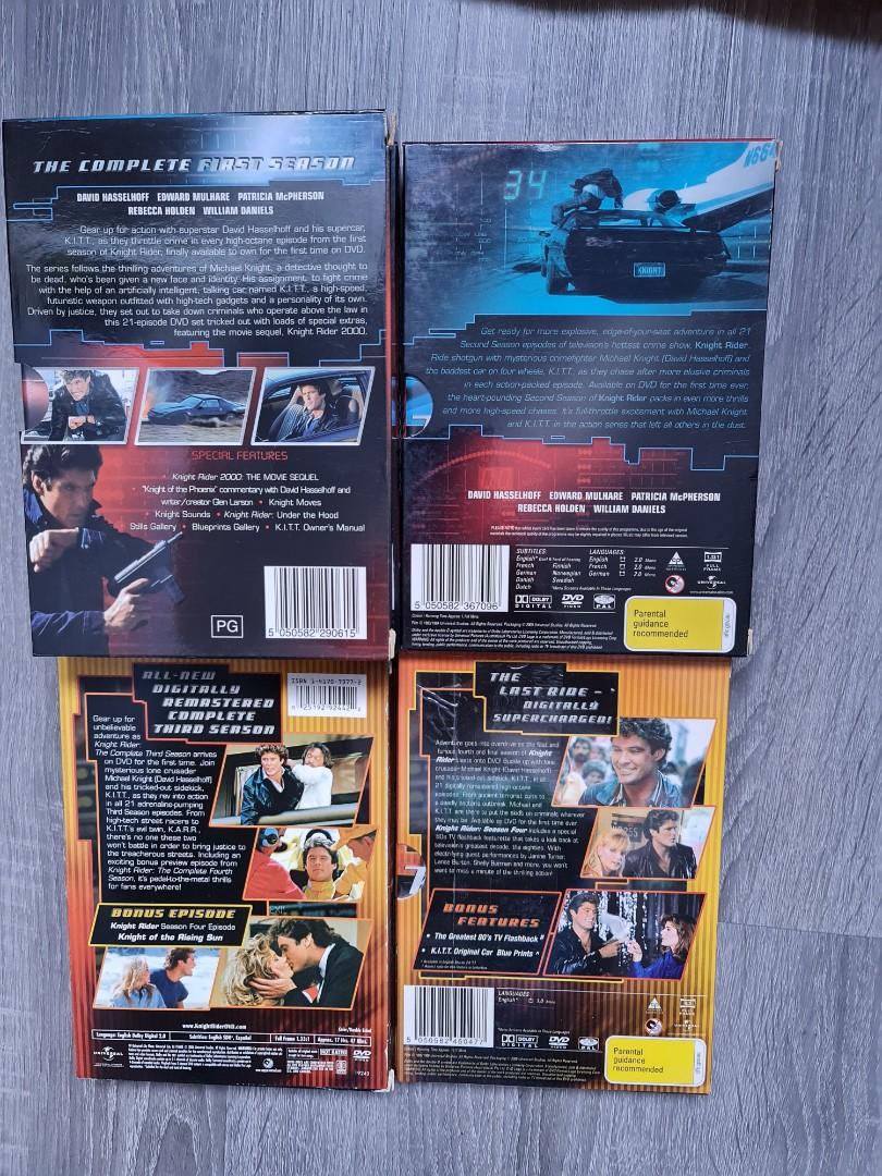 KNIGHT RIDER Season 1 to 4 complete DVD boxset, Hobbies & Toys, Music ...