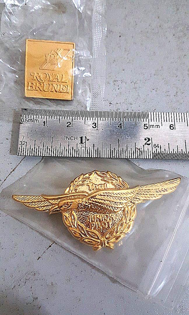 Lencana/badge thai junior pilot dn royal brunei, Hobbies & Toys ...