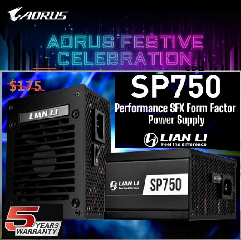 Lian Li SP750 SFX Fully Modular 80 PLUS Gold 750W PSU(5Y),, Computers ...