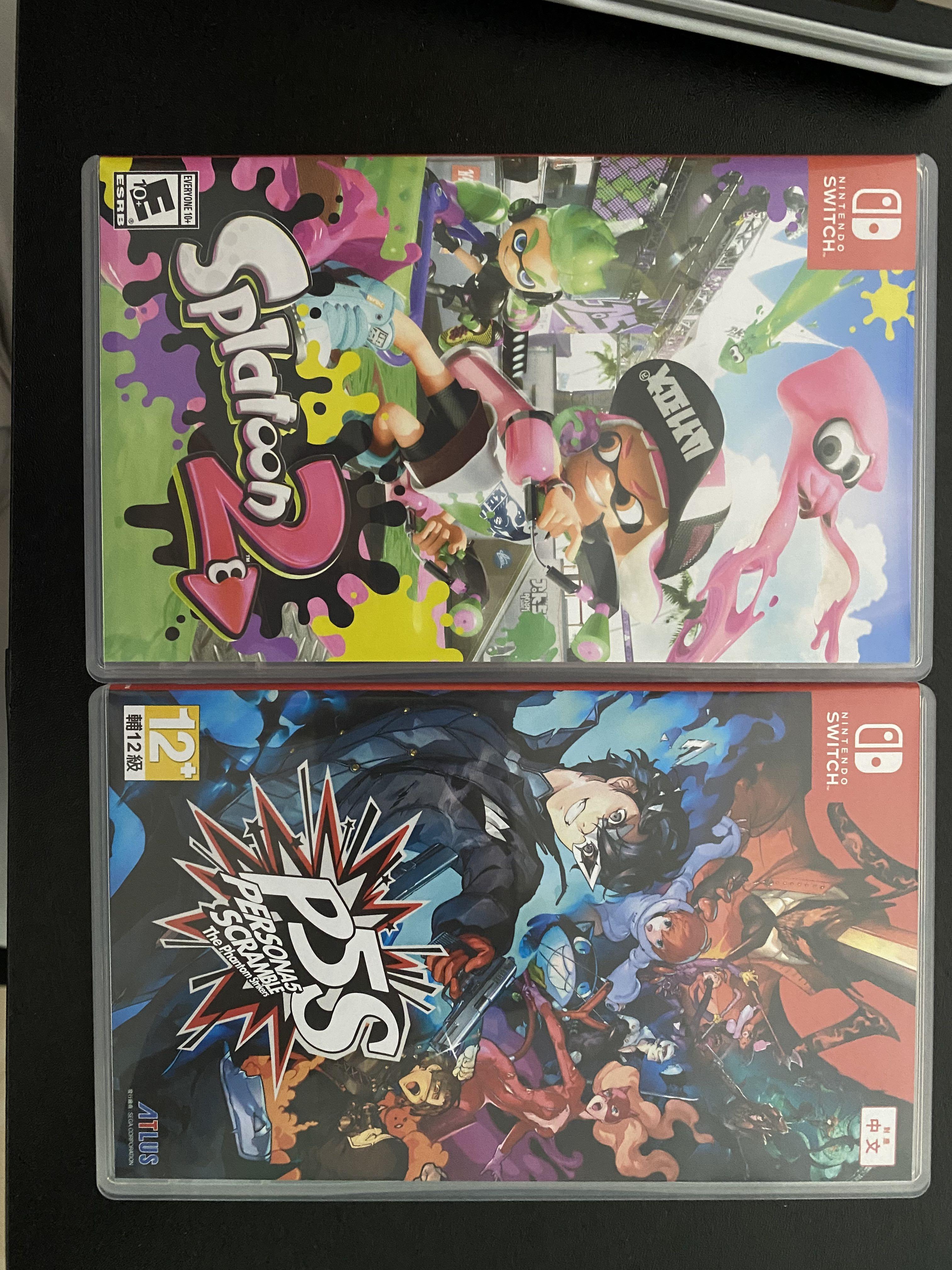 Nintendo Switch Game Persona 5 P5S & Splatoon 2, Video Gaming, Video ...