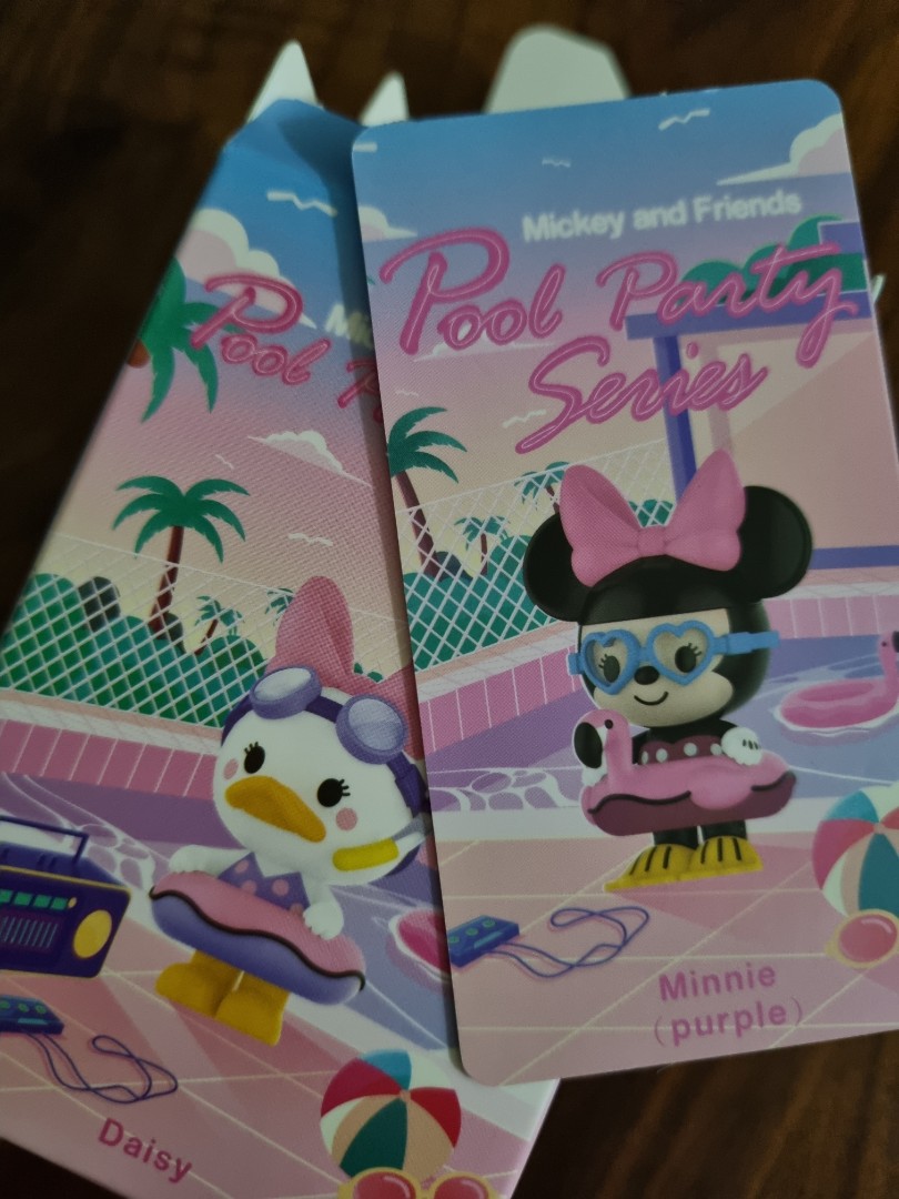 POPMART DISNEY POOL PARTY SERIES - Minnie (purple), Hobbies & Toys ...