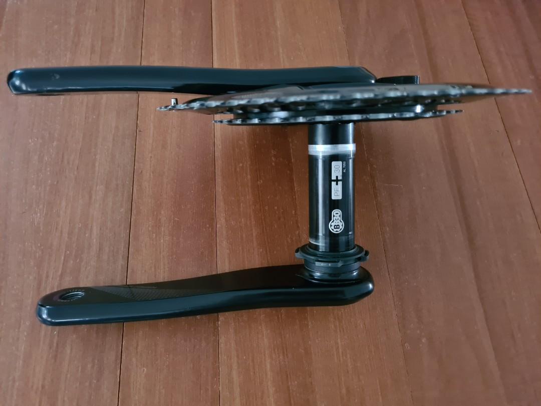 Quarq Dfour91 Power Meter crankset with Dura-Ace R9100 chainrings ...
